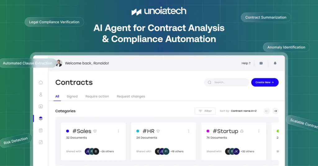 AI Powered Contract Compliance & Analysis - UnoiaTech